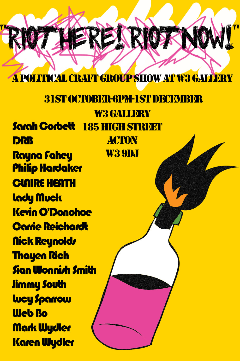 Riot Here Riot Now - Exhibition X X Radical Cross Stitch Radical Cross ...